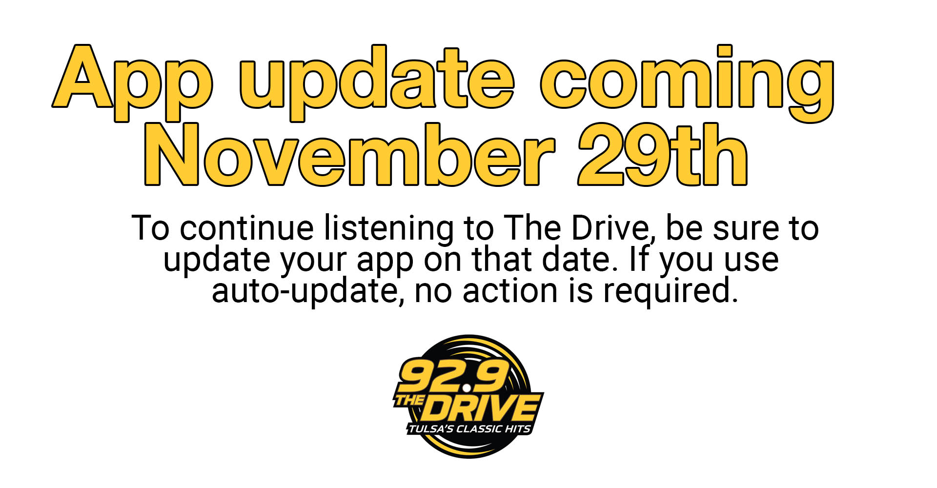 Time to update your app soon!