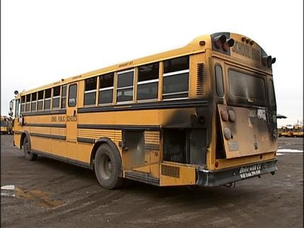 One Treated For Smoke Inhalation In Jenks School Bus Fire