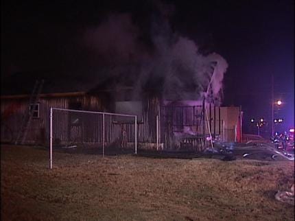 No One Injured In Tulsa Duplex Fire
