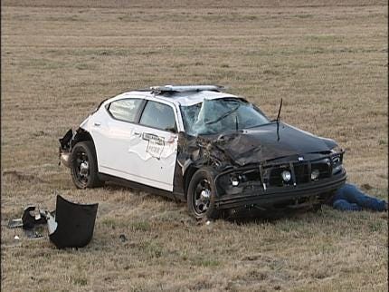 OHP Vehicle In Rollover Sunday