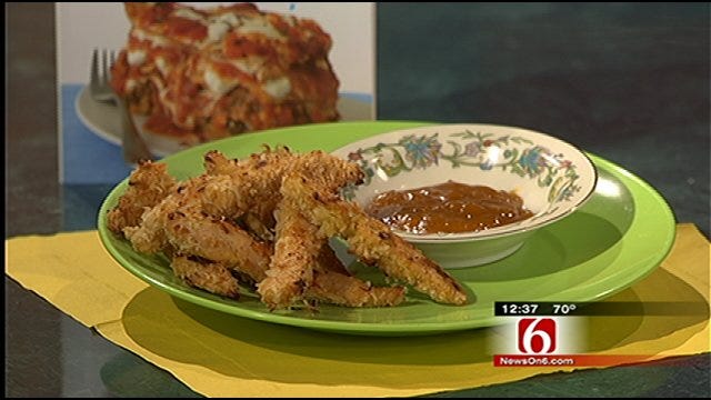 Coconut Turkey Fingers With Peach Sauce