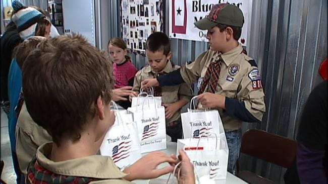 Owasso Cub Scouts Help Pack Freedom Boxes For The Troops