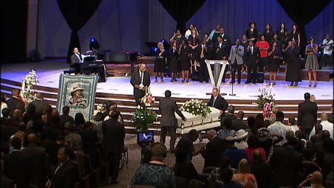 Friends, Family Say Goodbye To Tulsa's Mother Grace Tucker