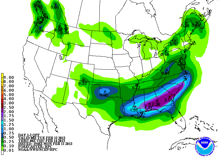 A Cold Rain for Tuesday, Snow Possibly Tuesday Night.