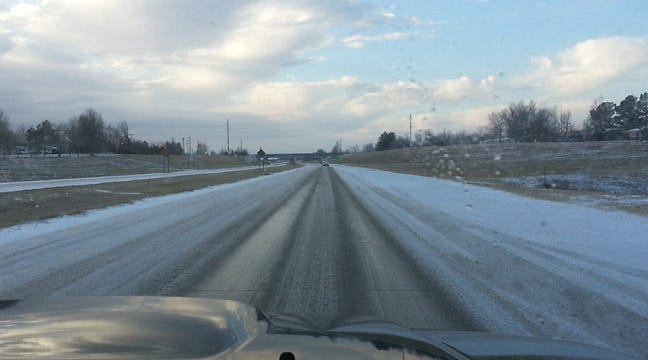 Oklahoma Highway Patrol: Watch For Black Ice Sunday Morning