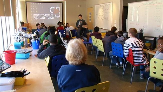 Students Turn Broken Appliances Into Art At Fab Lab Tulsa