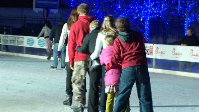 Winterfest's Outdoor Ice Rink Opens In Downtown Tulsa