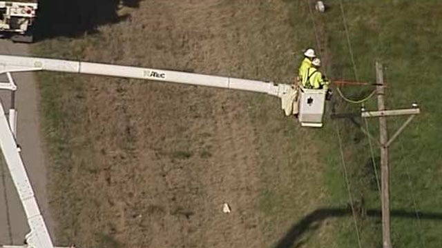 Utility Crews Work To Restore Power In NE Oklahoma, SE Kansas