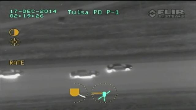 TPD Helicopter Footage Of Tulsa, Nowata High-Speed Chase