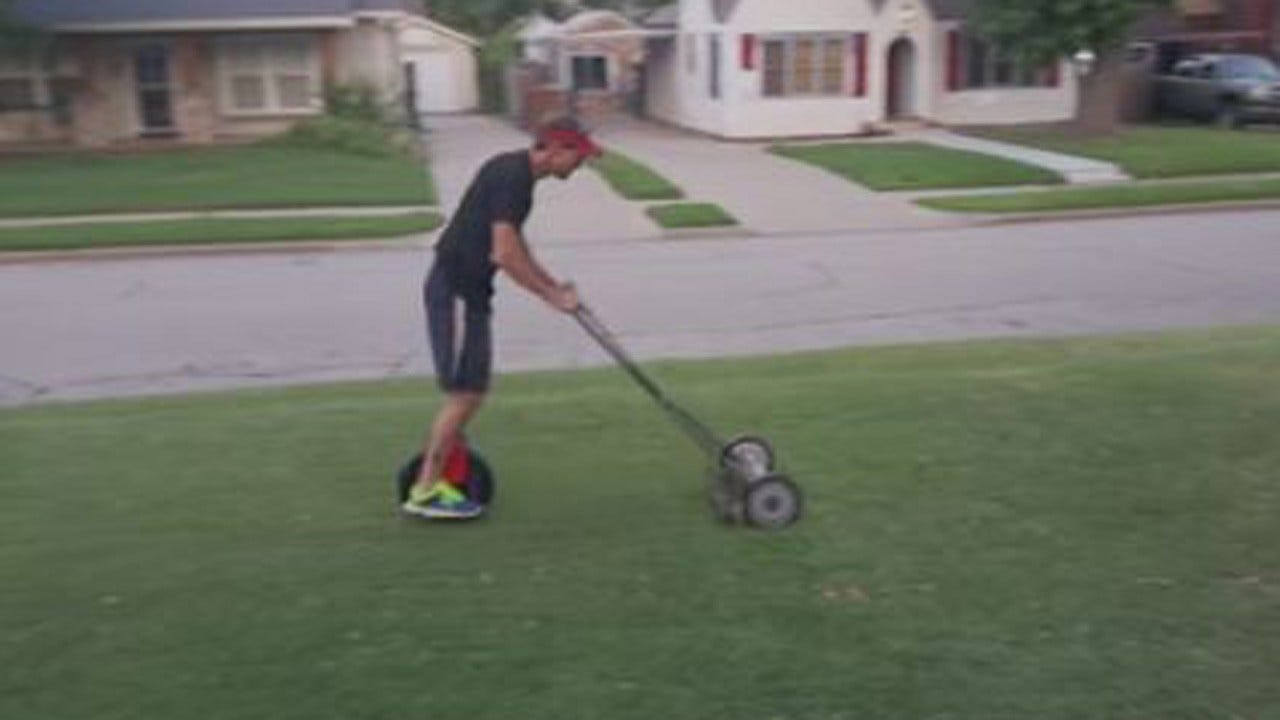 Tulsa Man Creates 'Hillbilly Lawnmower'