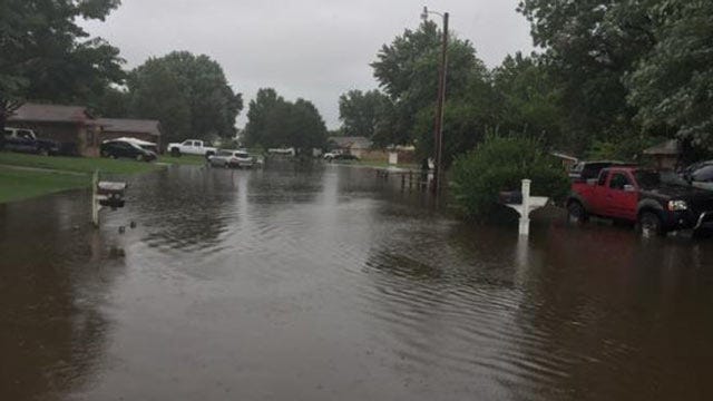 Water Flows Over Muskogee Levee; Officials Concerned About Erosion