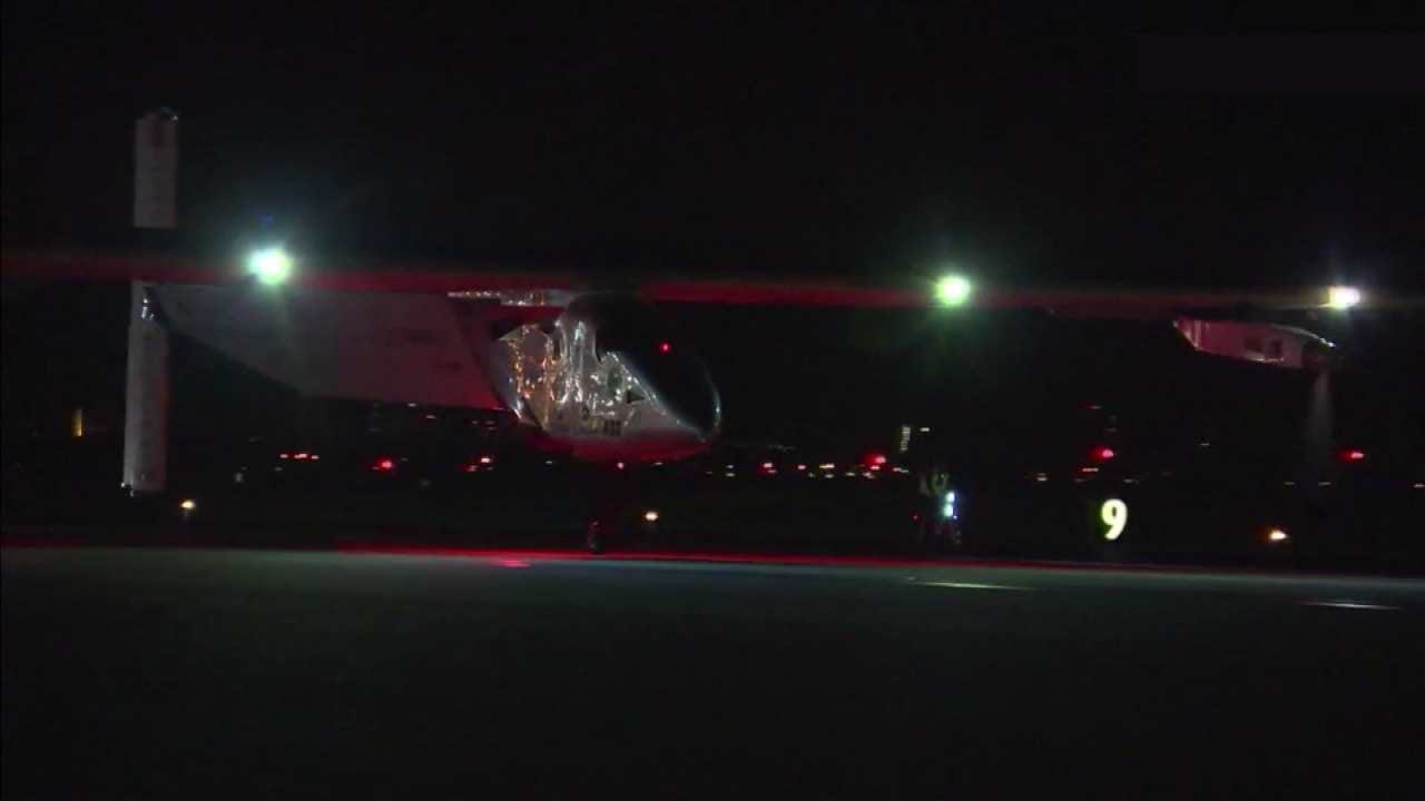 Solar Pulse 2 Arrives In New York City On Round The World Flight