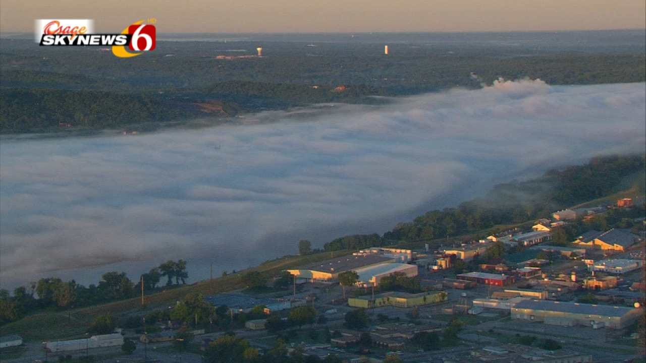 View Of Tuesday Morning's Fog From Osage SkyNews 6 HD