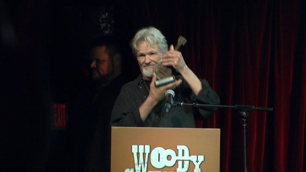 Kris Kristofferson Honored With Woody Guthrie Prize At Cains Ballroom