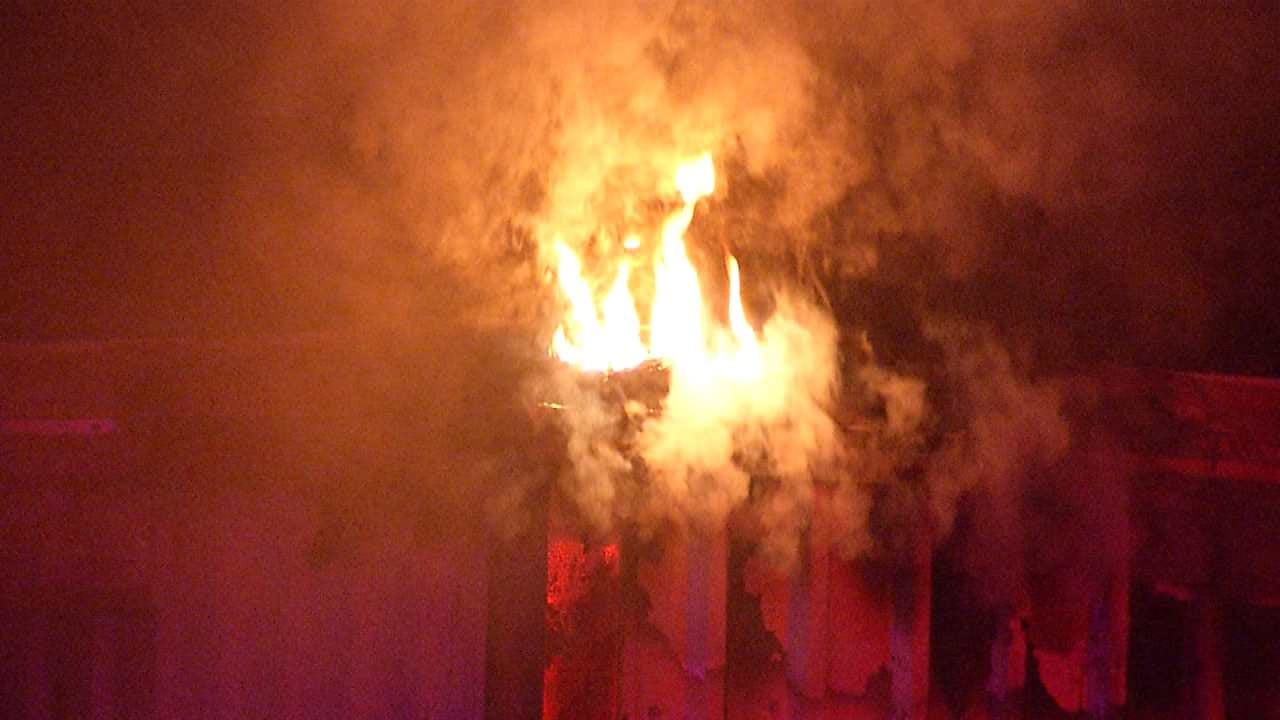 Tulsa Fire Crews Say Building Fire Is Suspicious