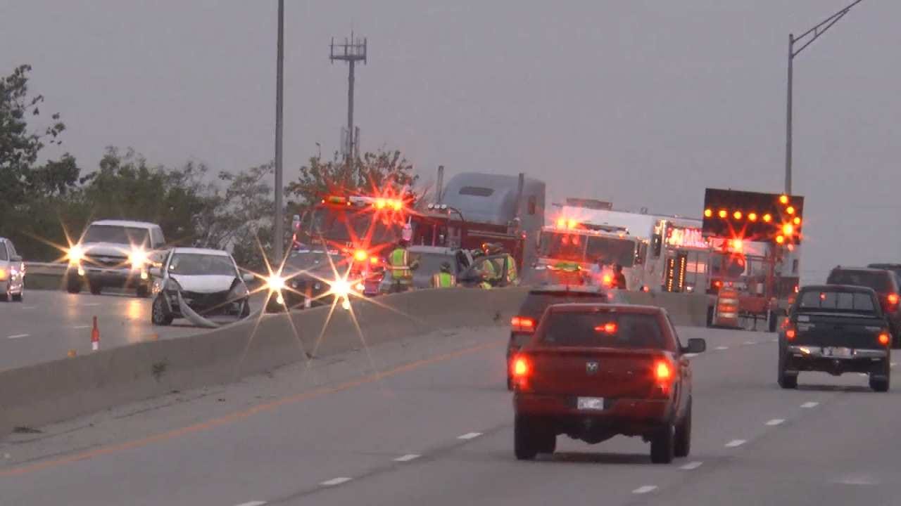 Crashes Slow Traffic On Tulsa Highways