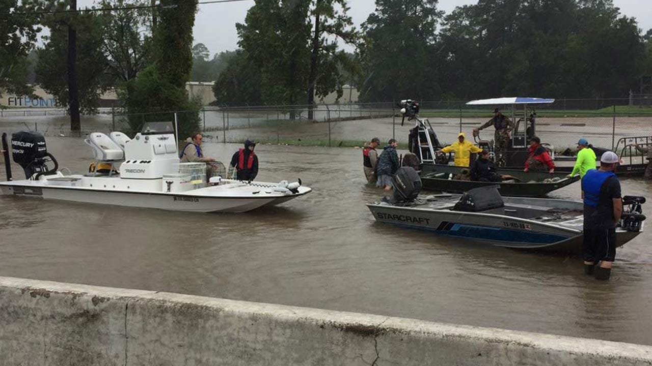 Rescue Efforts Continue As Much Of Houston Remains Underwater