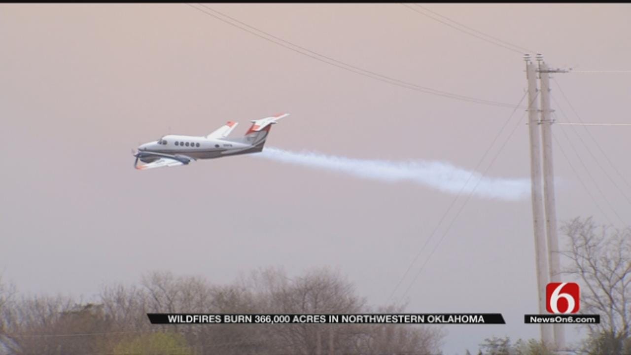 Rhea Fire Rages Across Dewey County