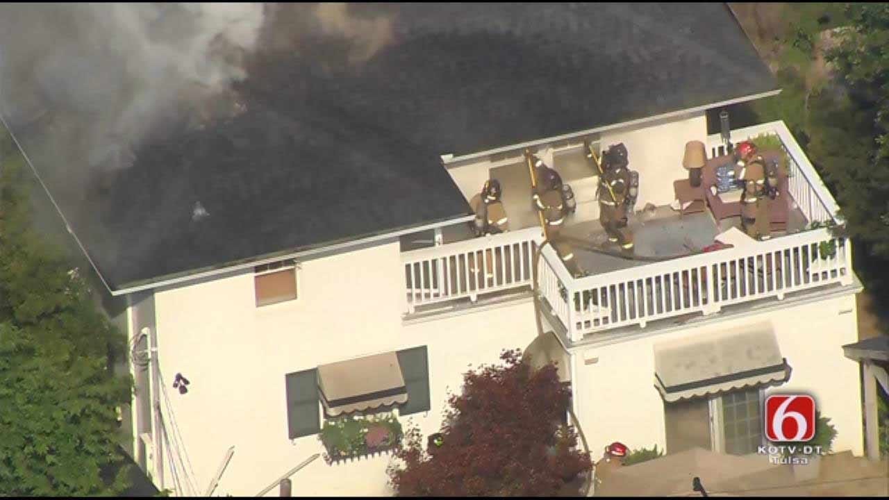 Midtown Tulsa Home Catches Fire