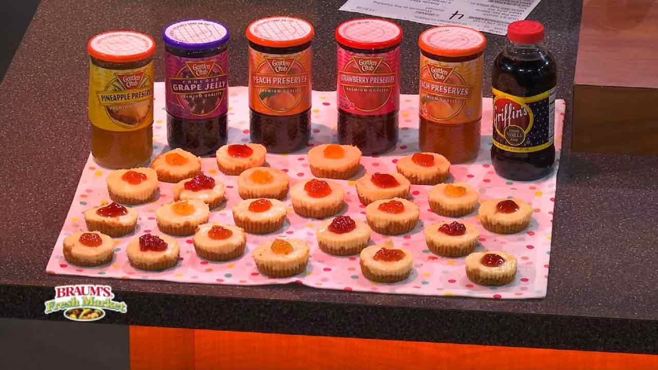 Mini Jam Cheesecakes