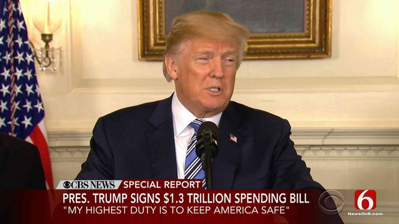 Trump Signs 1 3 Trillion Spending Bill