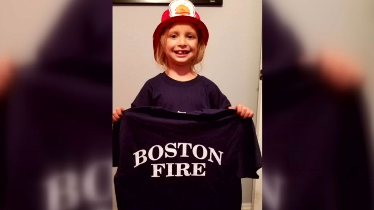 Firefighters Make Hulbert Girl's Wish Come True