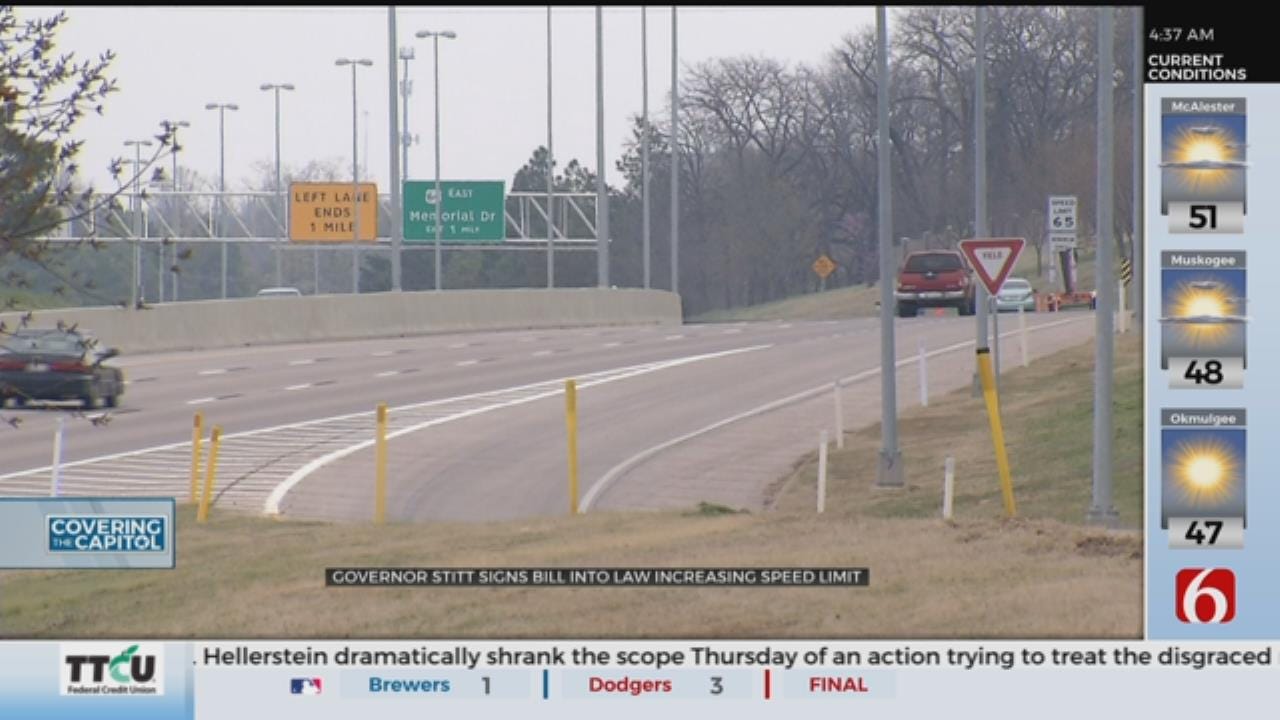 Governor Stitt Signs Bill To Increase Highway Speed Limits