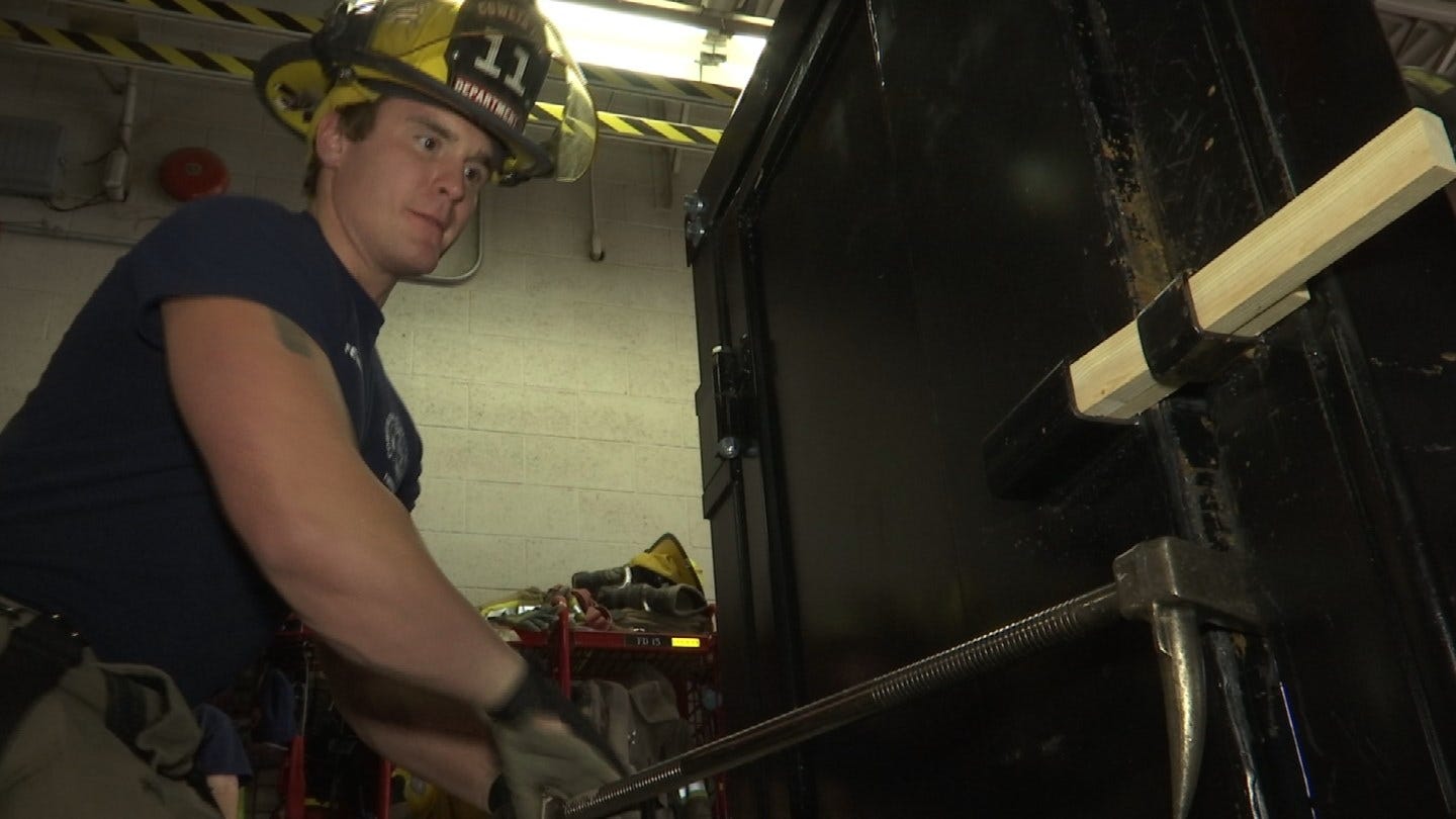 Coweta Firefighters Hone Their Skills With Forcible Entry Training