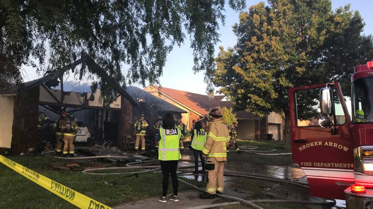 Home A Total Loss After House Fire In Broken Arrow