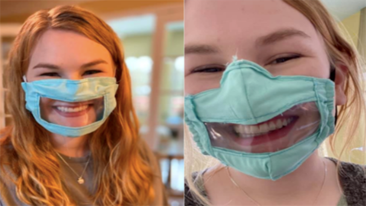 College Student Sews Face Masks Designed For Deaf & Hard Of Hearing ...