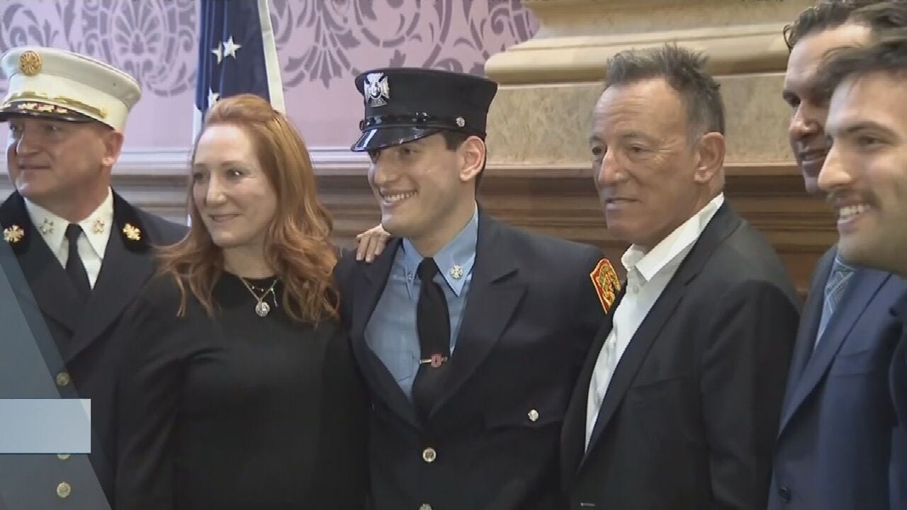 Bruce Springsteen's Youngest Son Sworn In As Firefighter In New Jersey