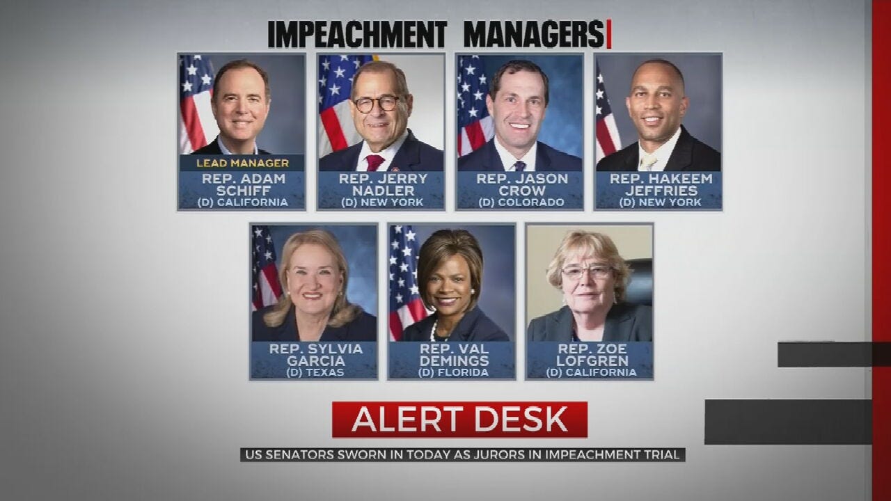 Senators Sworn In For Impeachment Trial