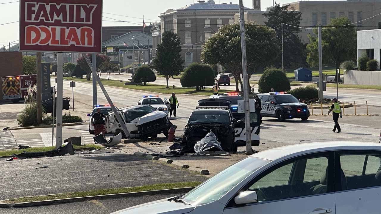 McAlester Police Officer Treated For Injuries After Head-On Collision