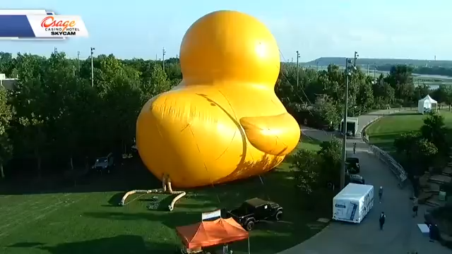 Giant Duck Takes Over Gathering Place For Big Dam Party