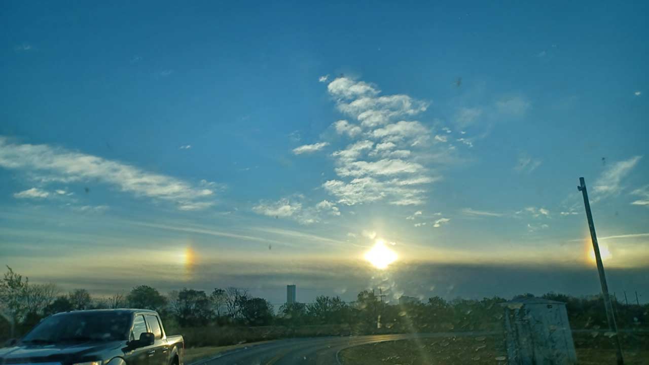 Sunny Spectacle: Oklahomans Awake To Stunning Sun Dog Effect In The Sky