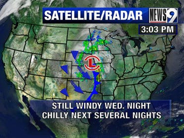 Strong storm system howling through the Central Plains