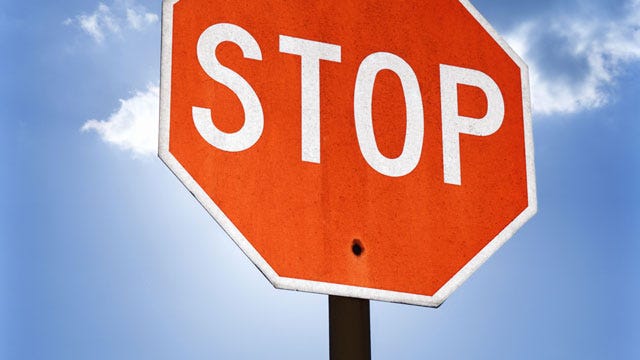8-Year-Old Woodward Boy Sticks Tongue To Stop Sign Pole, Gets Stuck