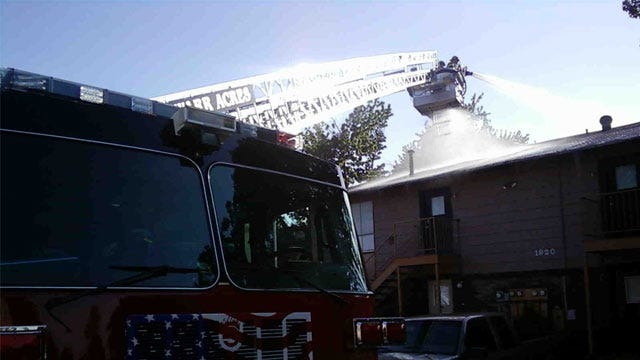 Bethany Firefighters Fight Fully-Involved Apartment Fire