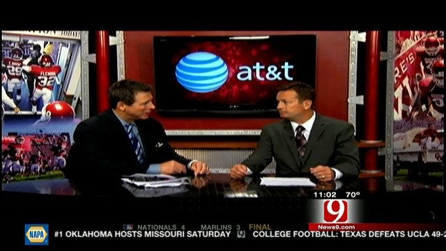 Dean Blevins And Bob Stoops 1-on-1