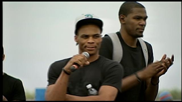 Thunder Players Offer 'Thanks' To Devoted Fan Base