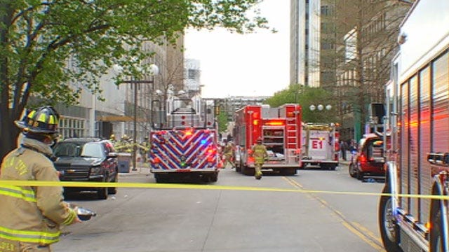 Witnesses React To Downtown OKC Transformer Explosion