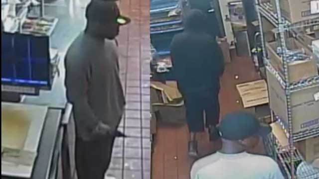 Caught On Tape: Two Men Rob 'Jack In The Box' In Edmond At Gunpoint