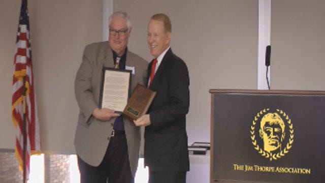 Gary England Receives Award From OK City/County Historical Society