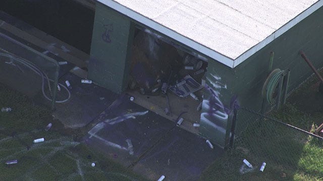 Vandals Damage Chickasha High School Baseball Field