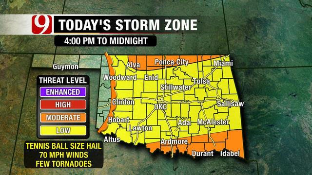 News 9 Weather Team Tracking Severe Storm Chances In Oklahoma