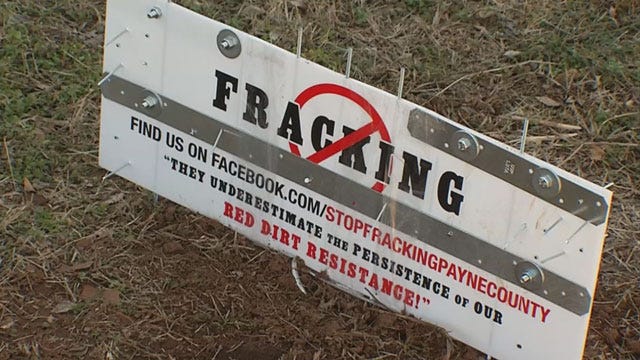 Anti-Fracking Signs Vandalized In Payne County