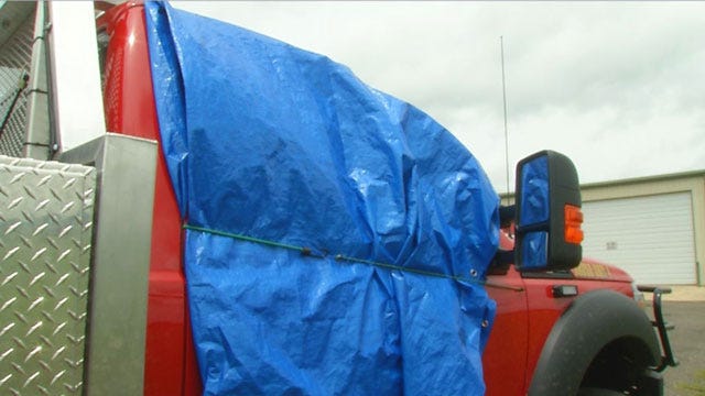 Slaughterville Fire Crews Rescued From Truck During Flood