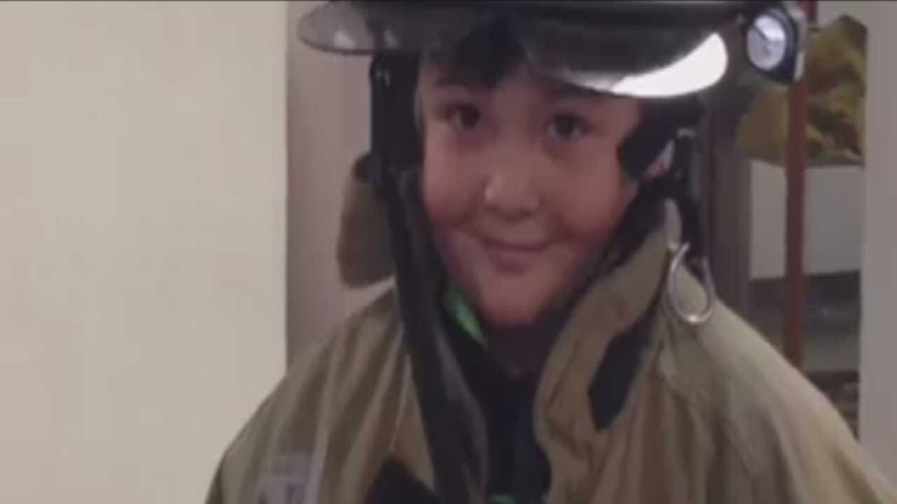 Burn Victim, 12, Spends Day As A Firefighter