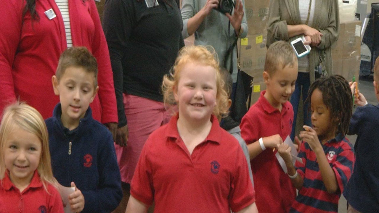 Primrose Elementary Students Make Big Donation To Regional Food Bank