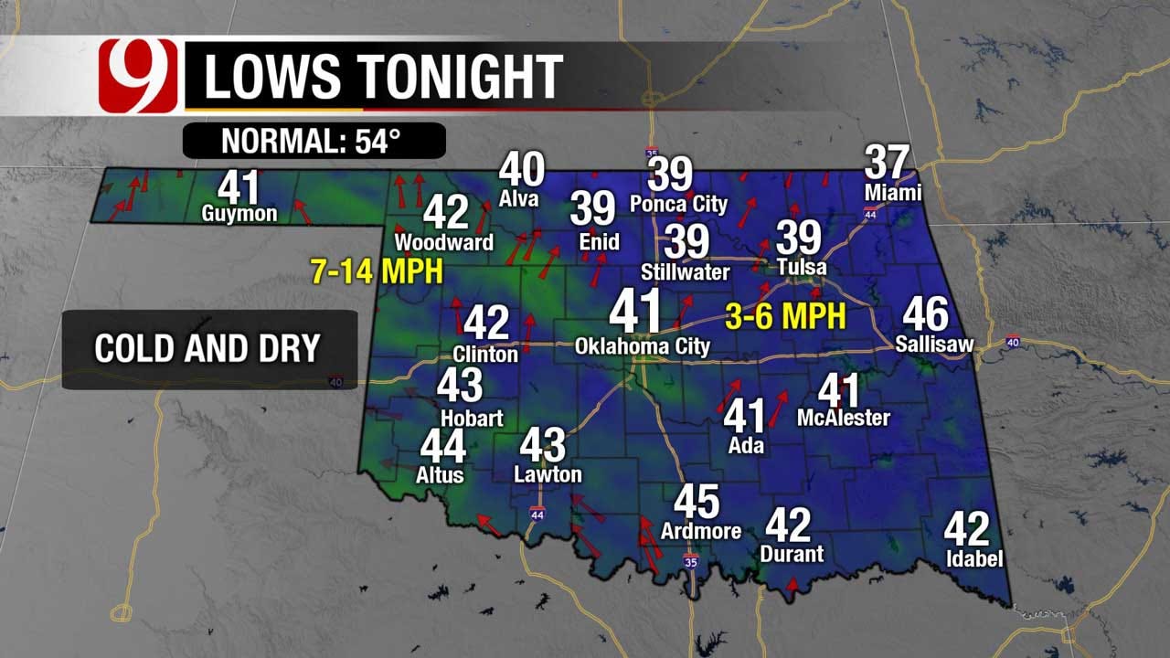 Temperatures To Reach Highs Of 70 Degrees Thursday
